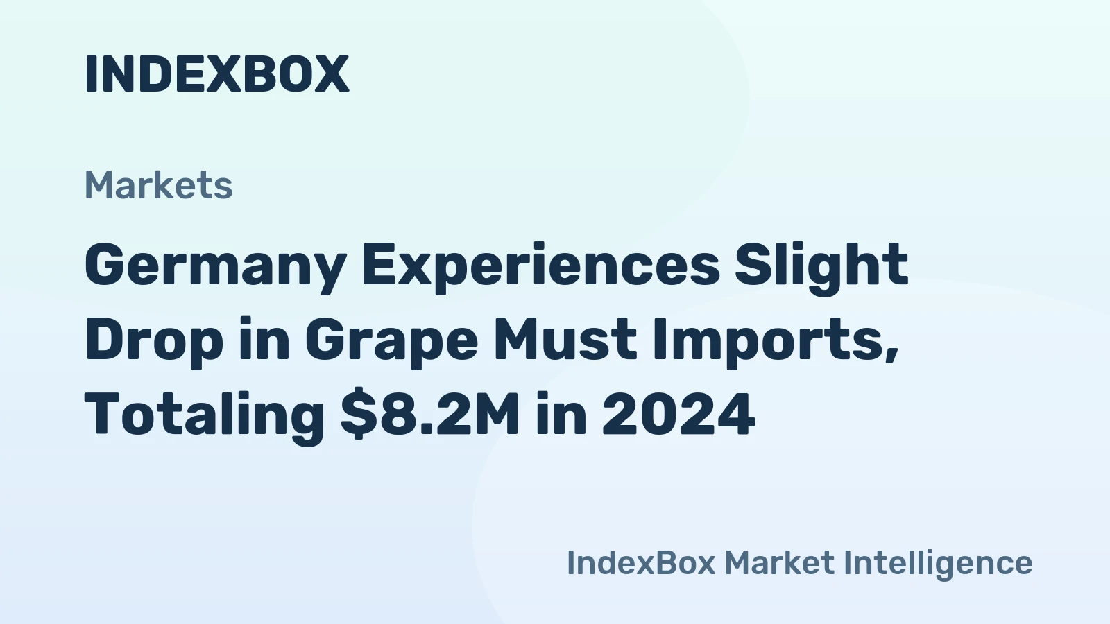 Germany Experiences Slight Drop in Grape Must Imports, Totaling $8.2M in 2024