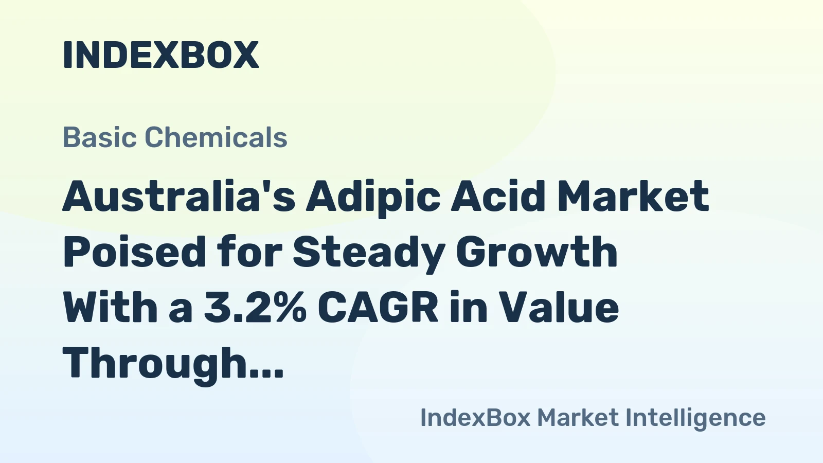 Australia's Adipic Acid Market Poised for Steady Growth With a 3.2% CAGR in Value Through 2035