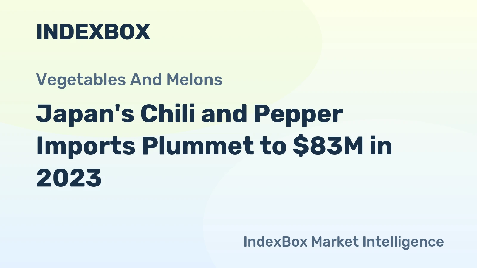 Japan's Chili and Pepper Imports Plummet to $83M in 2023