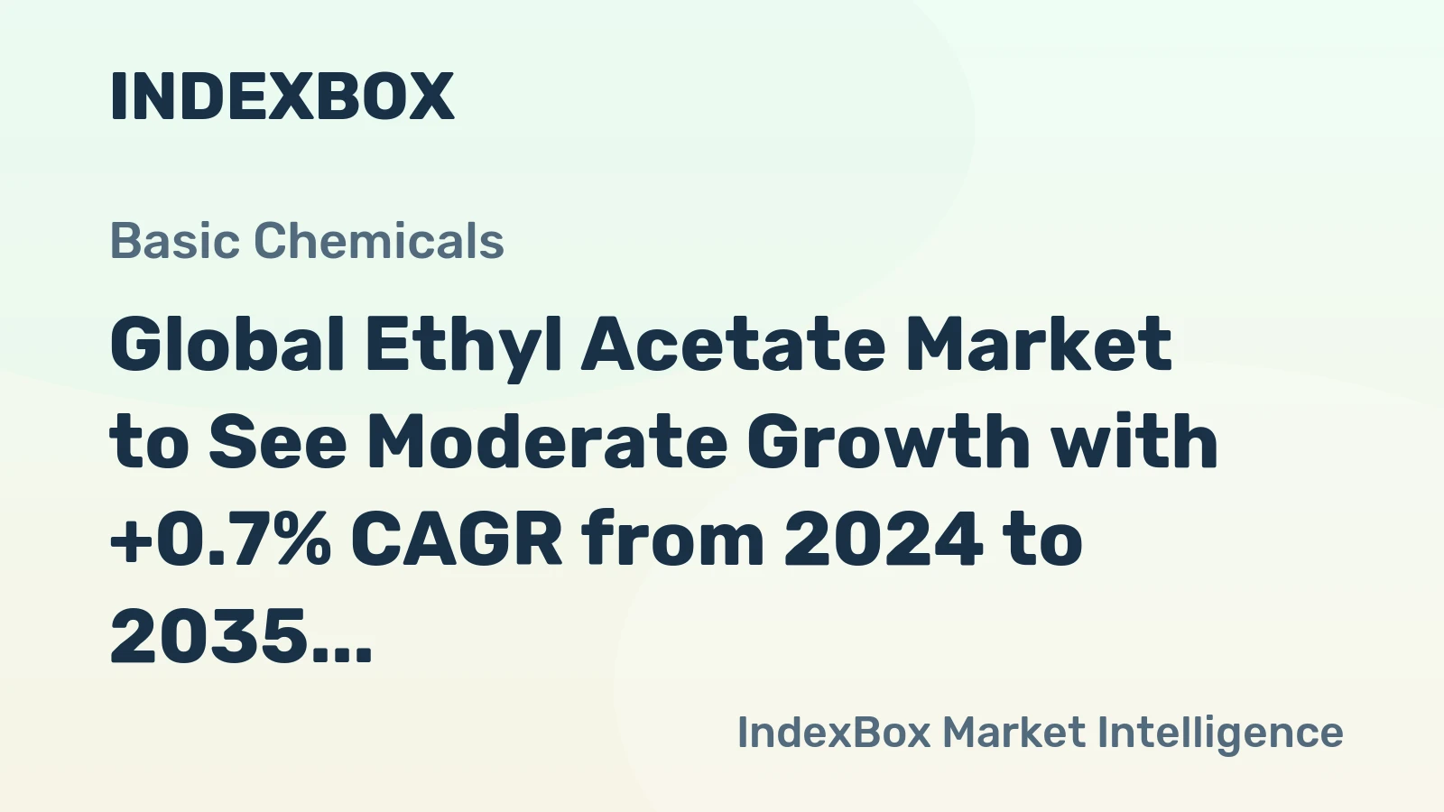 Global Ethyl Acetate Market to See Moderate Growth with +0.7% CAGR from 2024 to 2035