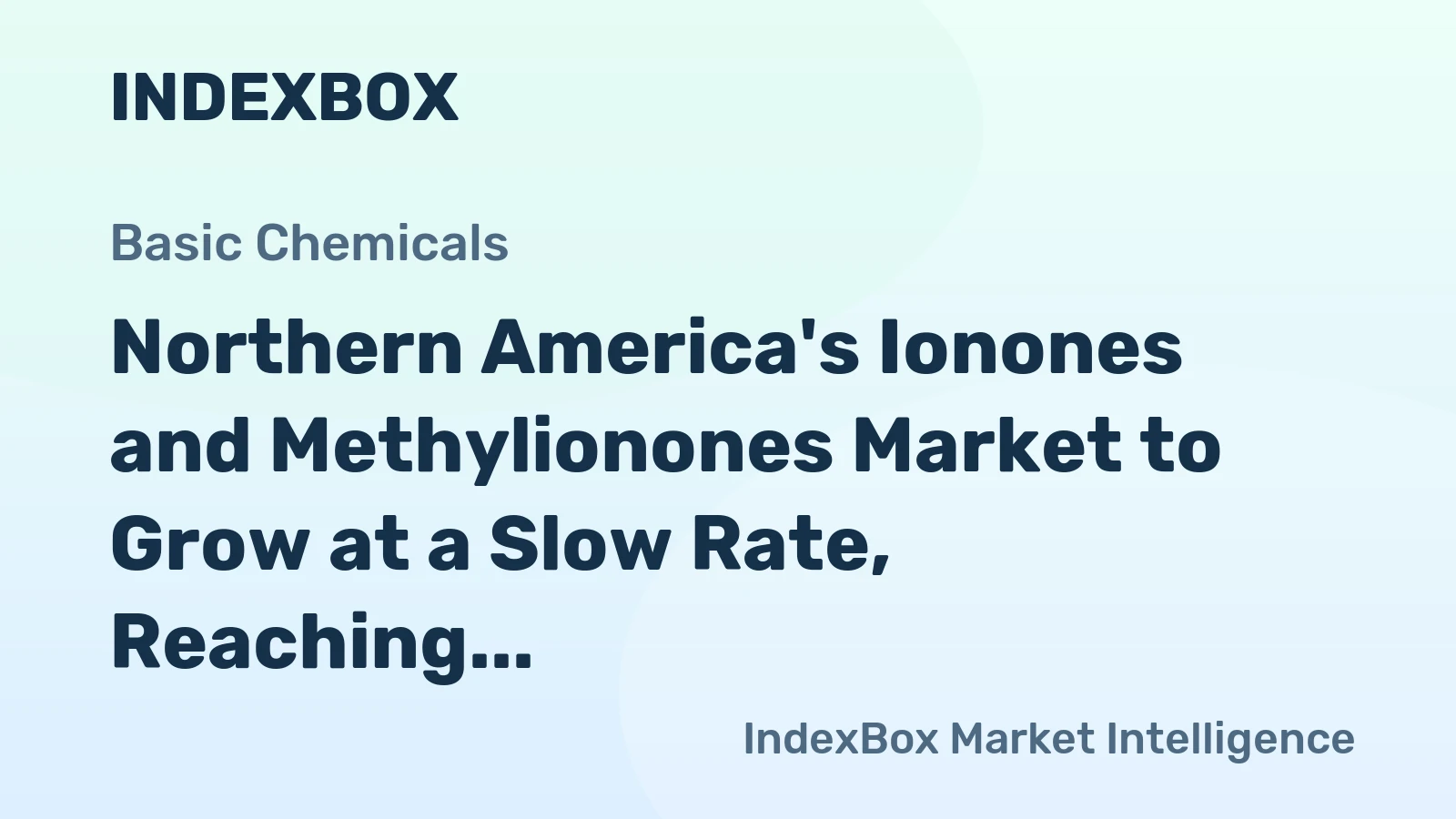 Northern America's Ionones and Methylionones Market to Grow at a Slow Rate, Reaching 2.1K Tons by 2035
