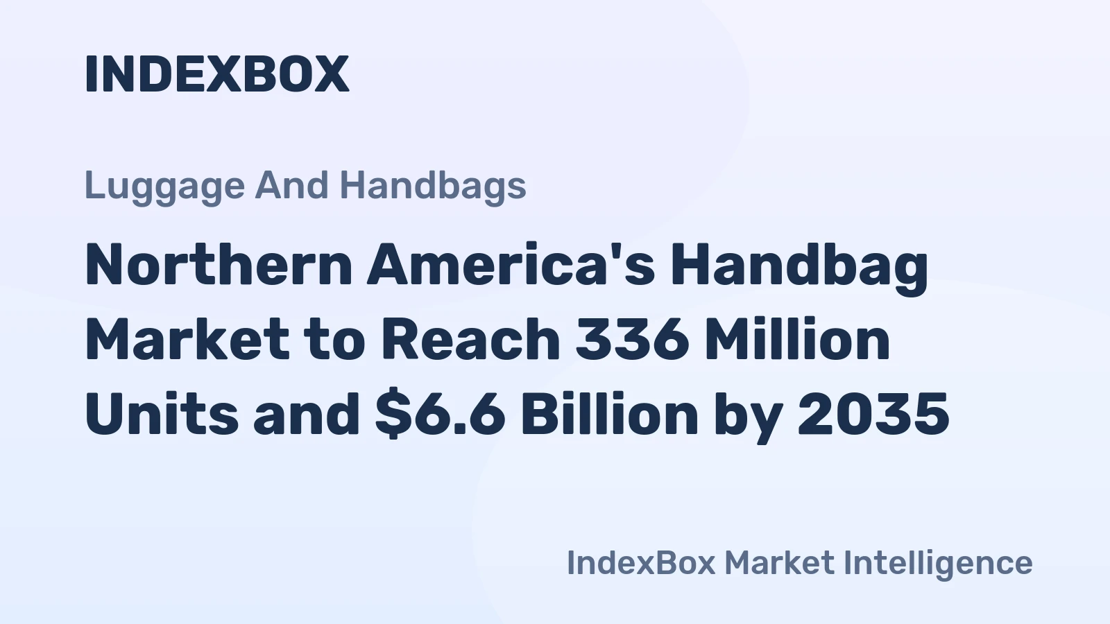Northern America's Handbag Market to Reach 336 Million Units and $6.6 Billion by 2035