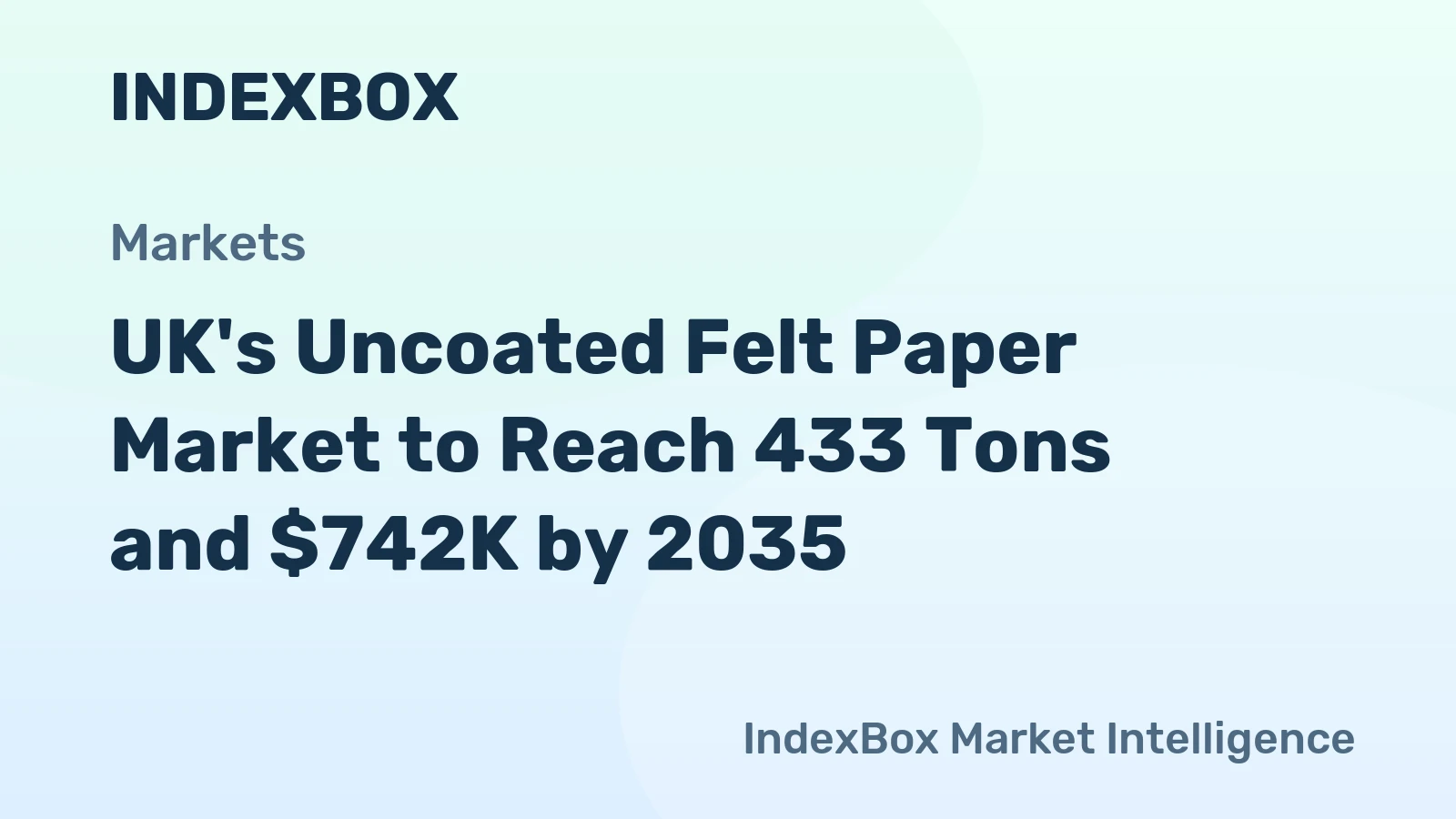 UK's Uncoated Felt Paper Market to Reach 433 Tons and $742K by 2035