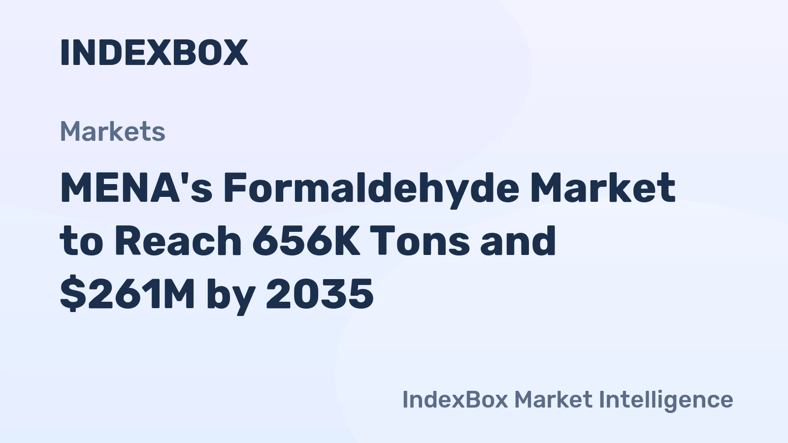 MENA's Formaldehyde Market to Reach 656K Tons and $261M by 2035