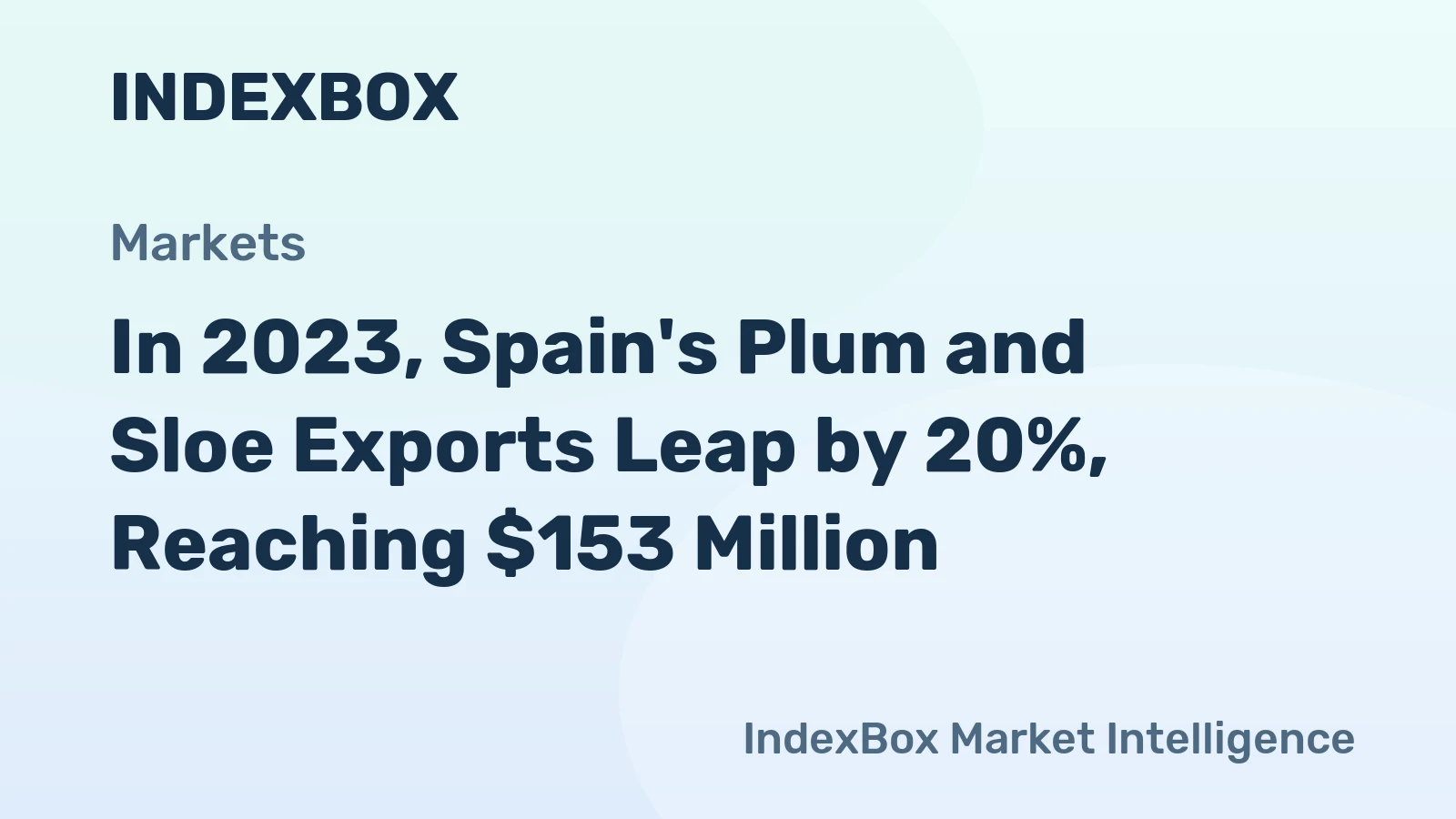 In 2023, Spain's Plum and Sloe Exports Leap by 20%, Reaching $153 Million