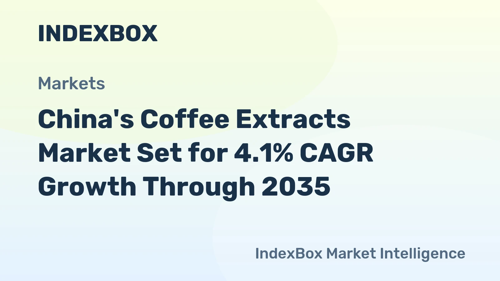China's Coffee Extracts Market Set for 4.1% CAGR Growth Through 2035