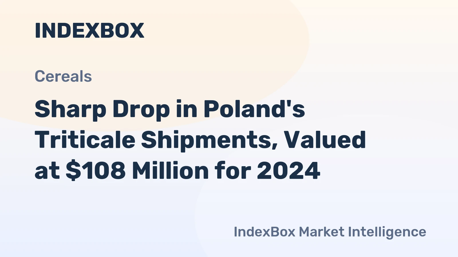 Sharp Drop in Poland's Triticale Shipments, Valued at $108 Million for 2024