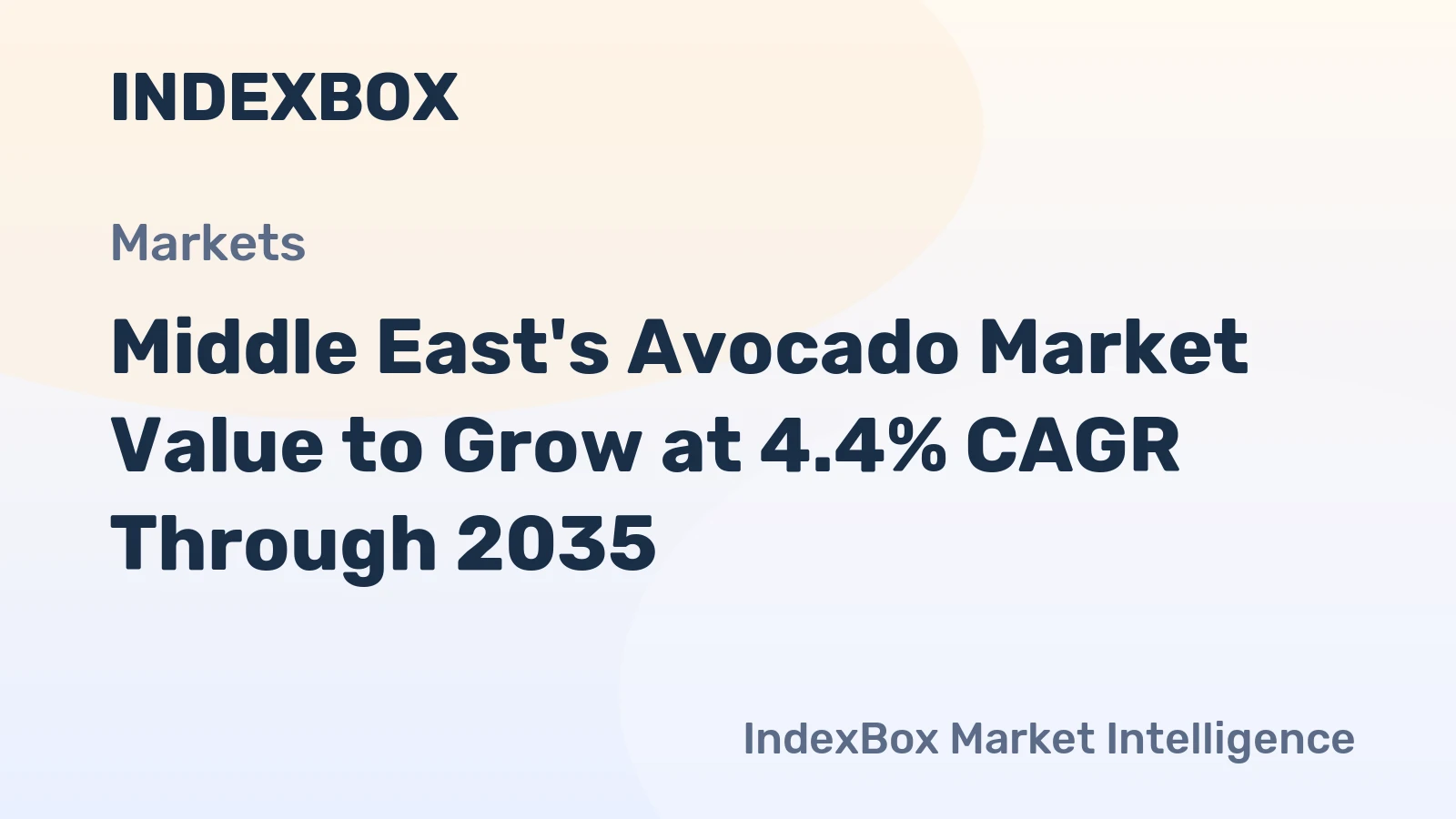 Middle East's Avocado Market Value to Grow at 4.4% CAGR Through 2035