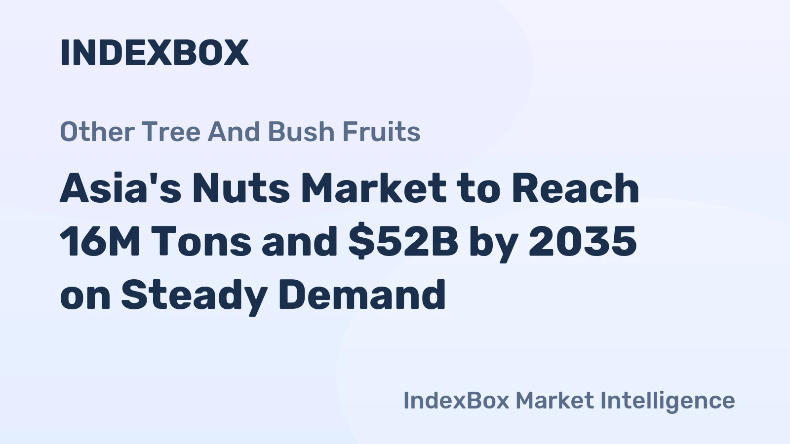 Asia's Nuts Market to Reach 16M Tons and $52B by 2035 on Steady Demand