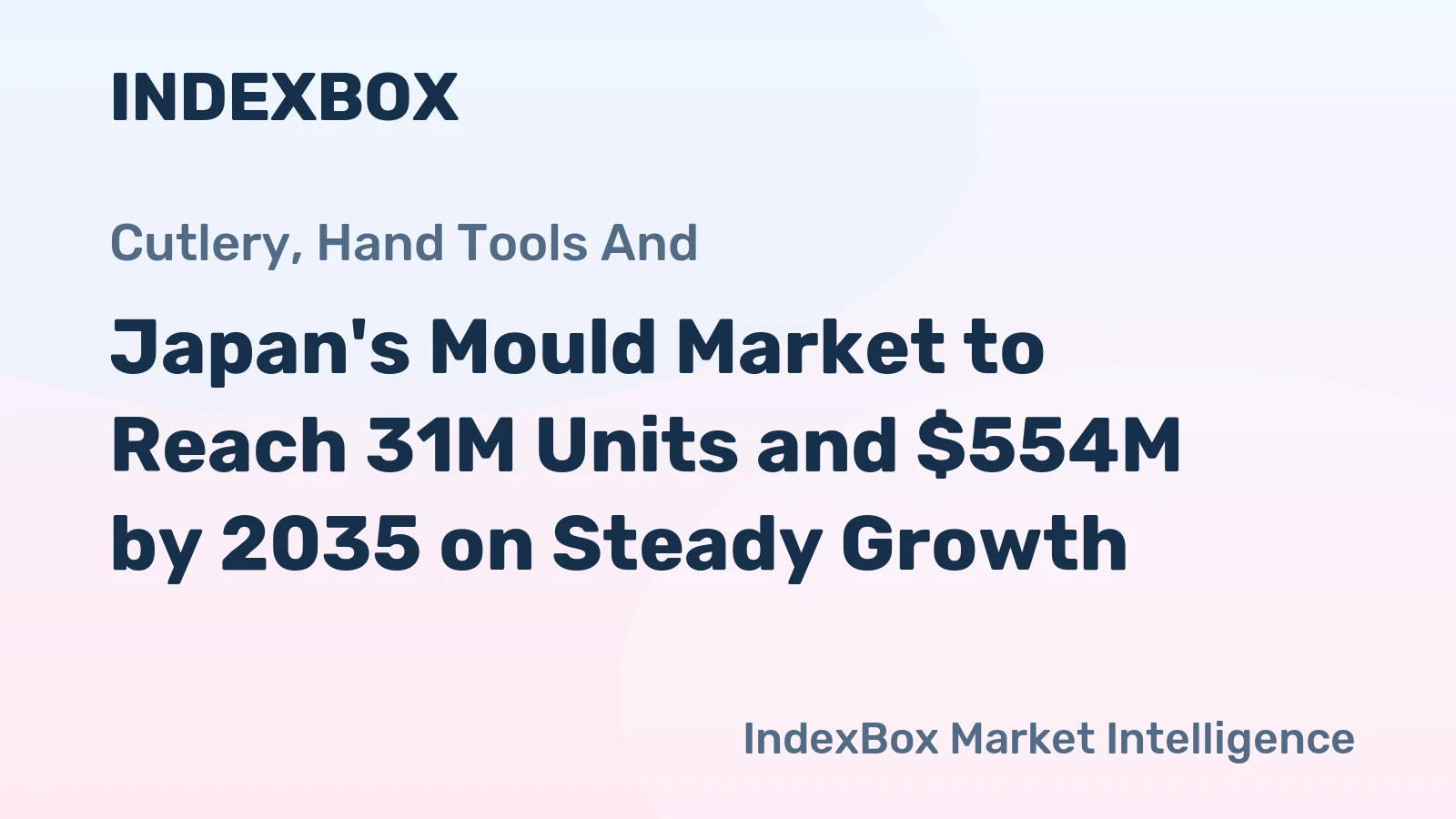 Japan's Mould Market to Reach 31M Units and $554M by 2035 on Steady Growth