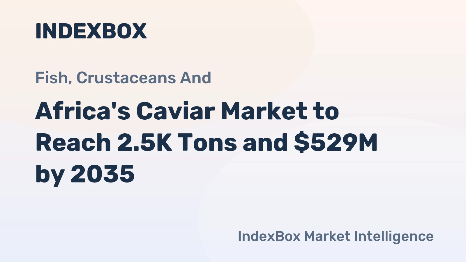Africa's Caviar Market to Reach 2.5K Tons and $529M by 2035