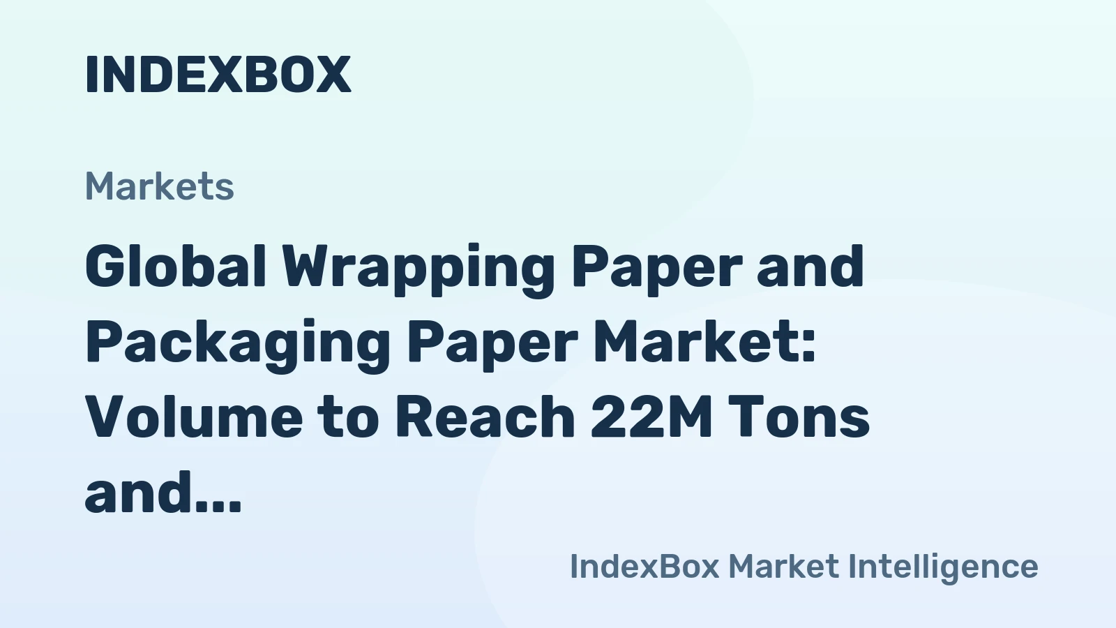 Global Wrapping Paper and Packaging Paper Market: Volume to Reach 22M Tons and Value to Hit $32.9B by 2035