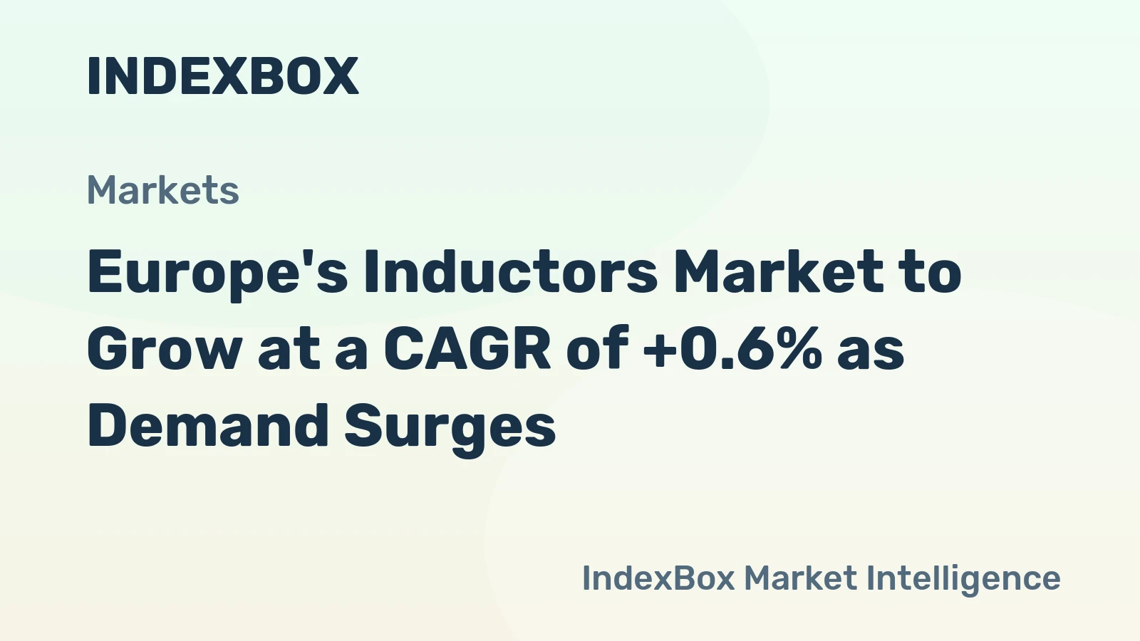 Europe's Inductors Market to Grow at a CAGR of +0.6% as Demand Surges