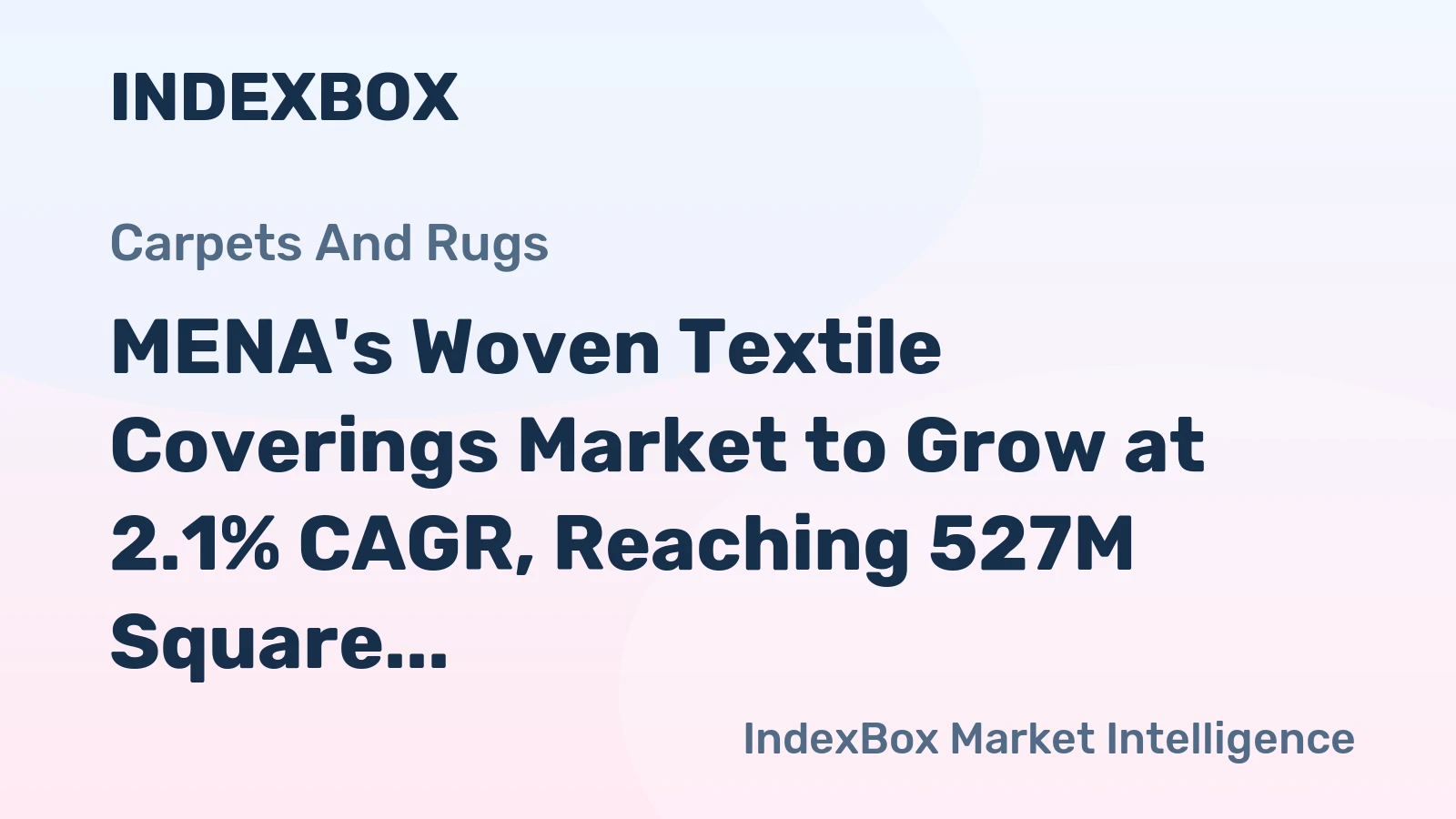 MENA's Woven Textile Coverings Market to Grow at 2.1% CAGR, Reaching 527M Square Meters by 2035