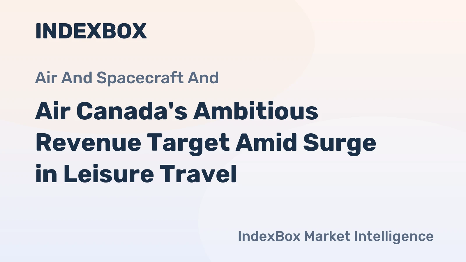 Air Canada's Ambitious Revenue Target Amid Surge in Leisure Travel