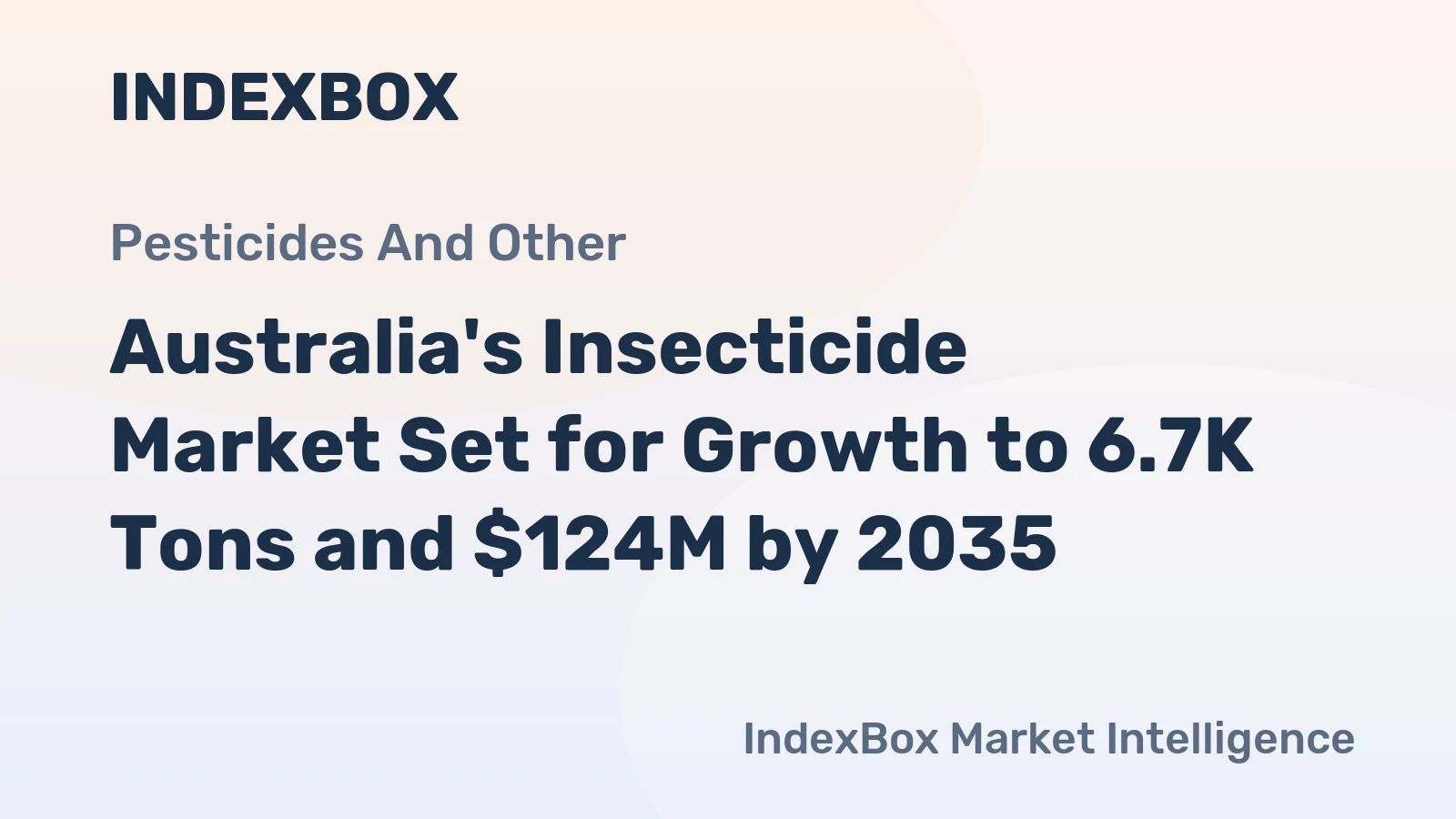 Australia's Insecticide Market Set for Growth to 6.7K Tons and $124M by 2035