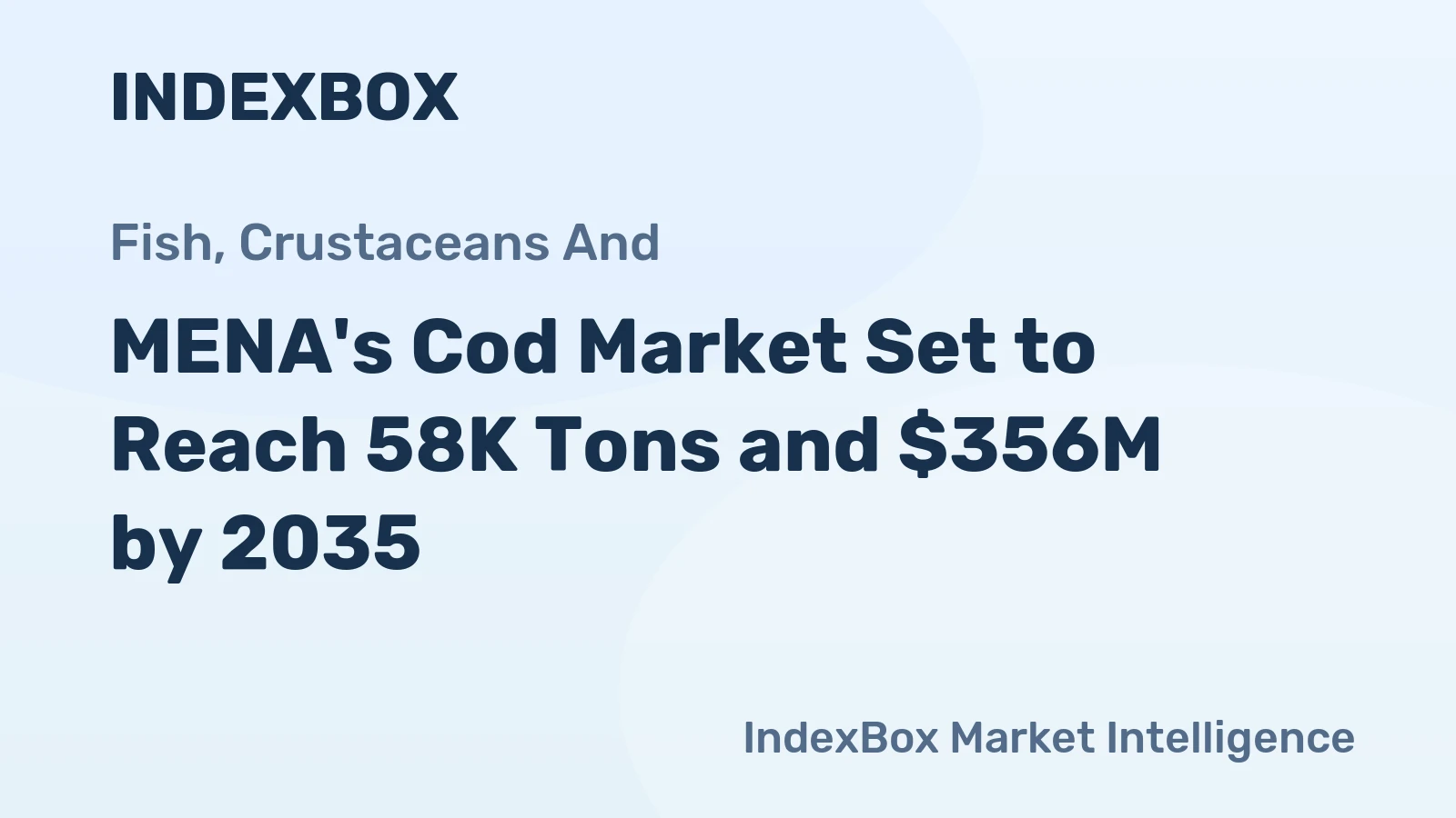 MENA's Cod Market Set to Reach 58K Tons and $356M by 2035
