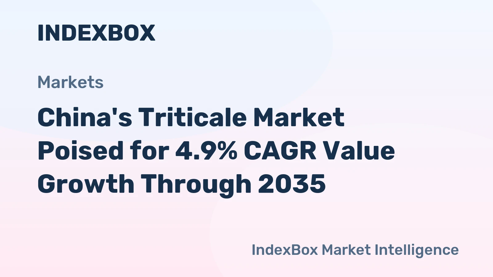 China's Triticale Market Poised for 4.9% CAGR Value Growth Through 2035