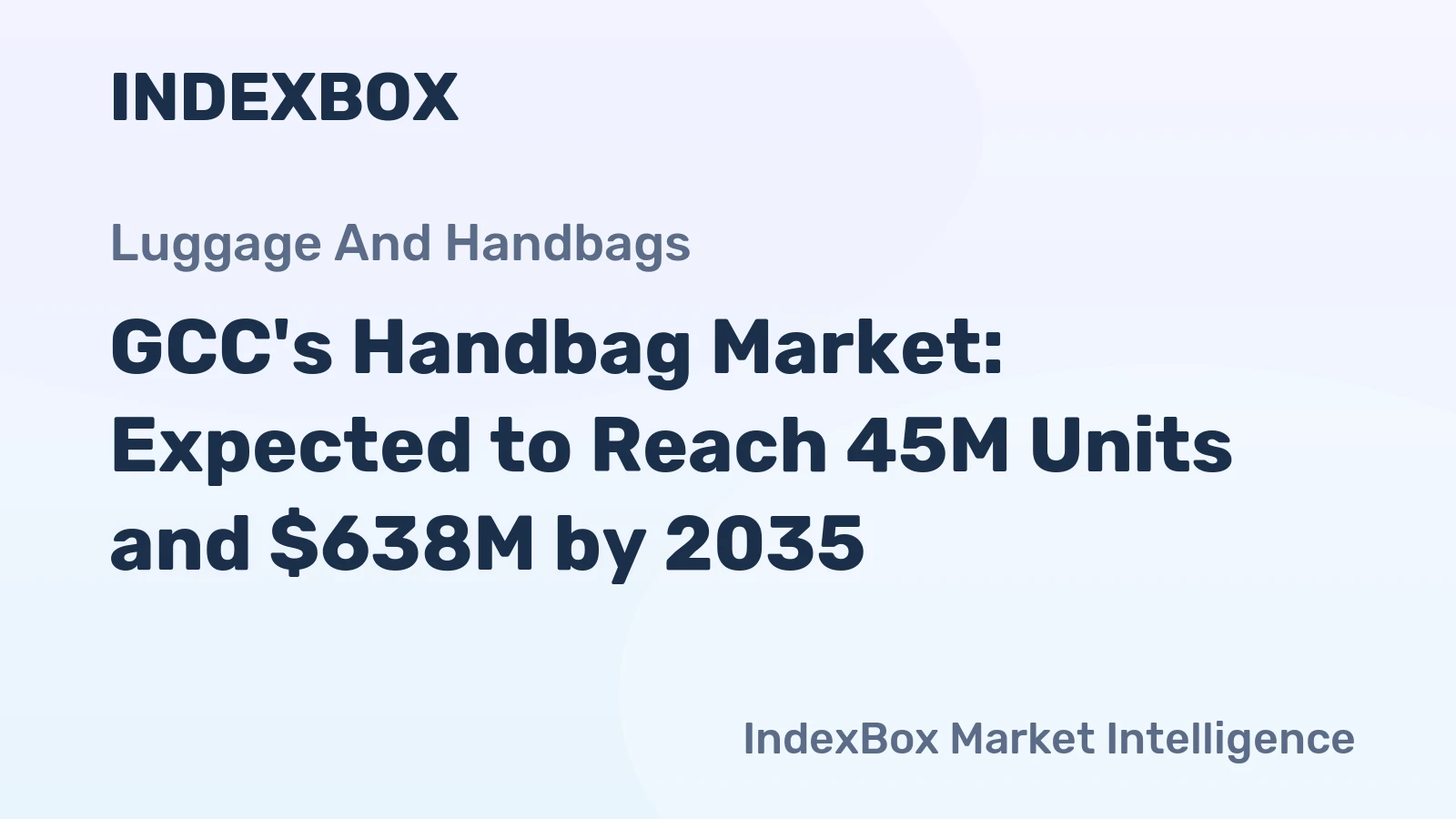 GCC's Handbag Market: Expected to Reach 45M Units and $638M by 2035