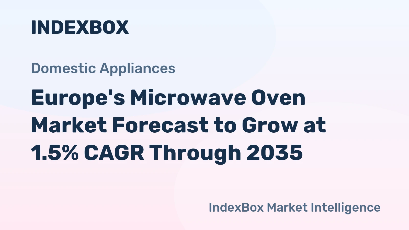 Europe's Microwave Oven Market Forecast to Grow at 1.5% CAGR Through 2035