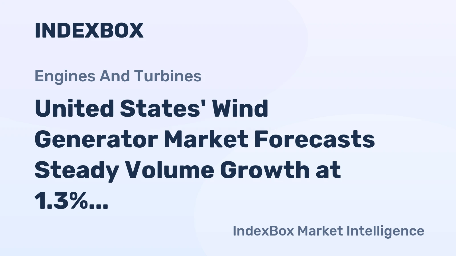 United States' Wind Generator Market Forecasts Steady Volume Growth at 1.3% CAGR Through 2035