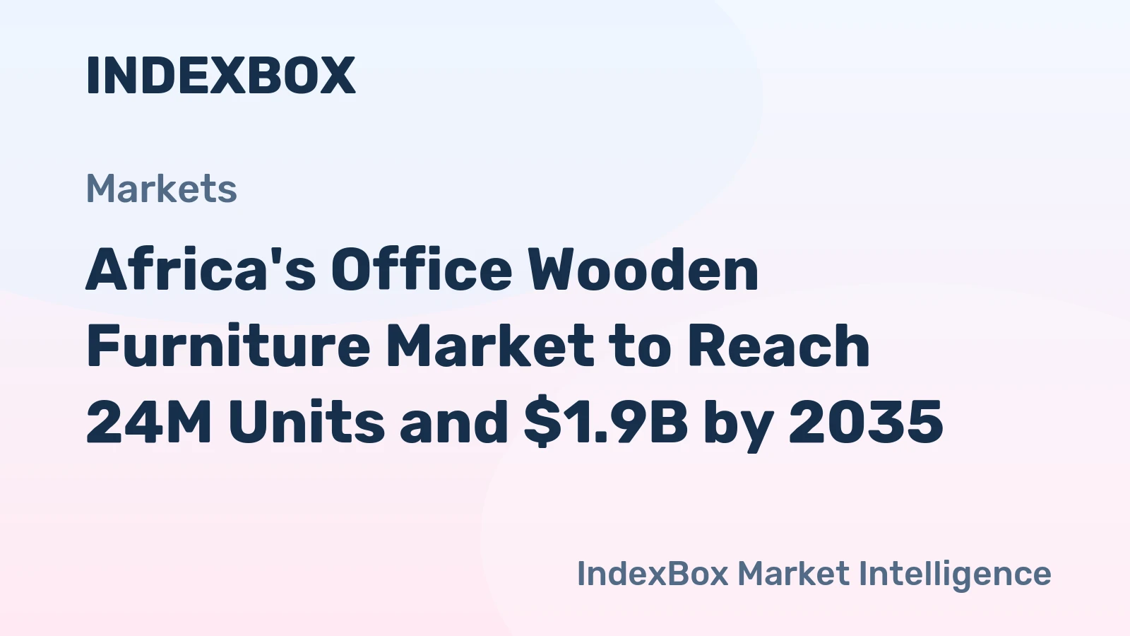 Africa's Office Wooden Furniture Market to Reach 24M Units and $1.9B by 2035
