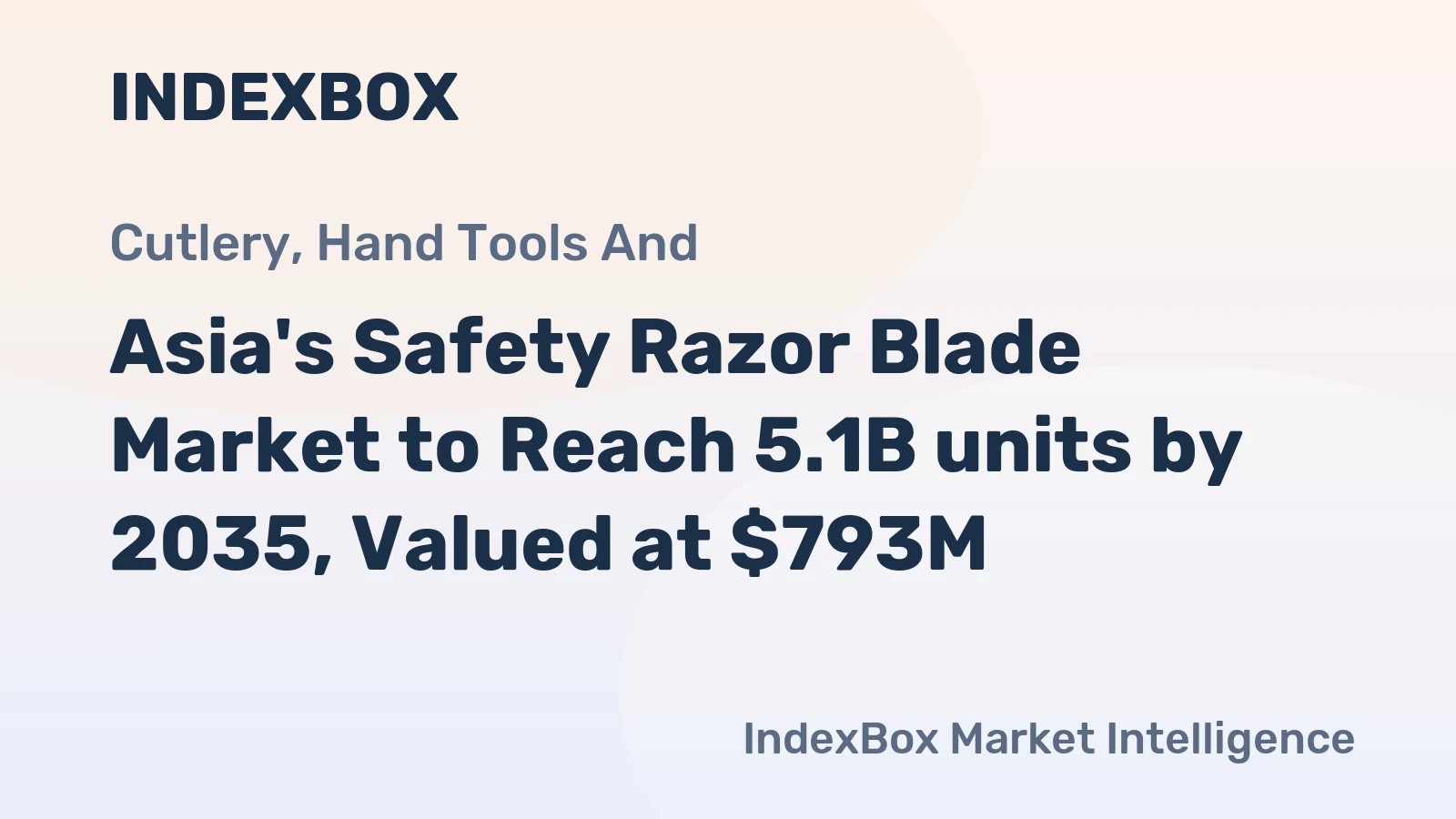 Asia's Safety Razor Blade Market to Reach 5.1B units by 2035, Valued at $793M