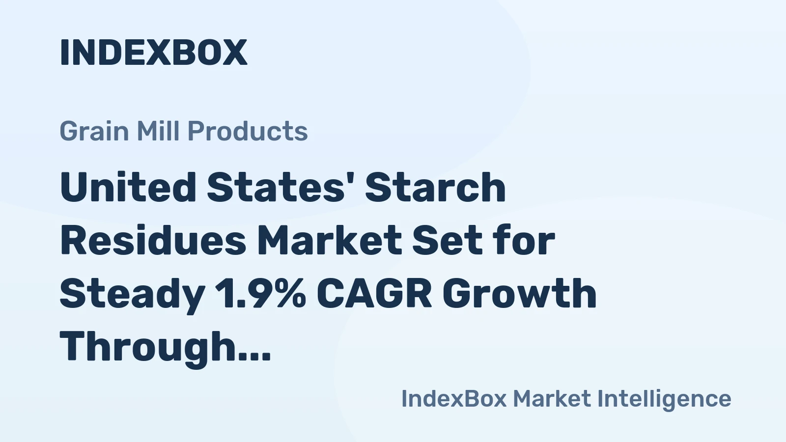 United States' Starch Residues Market Set for Steady 1.9% CAGR Growth Through 2035
