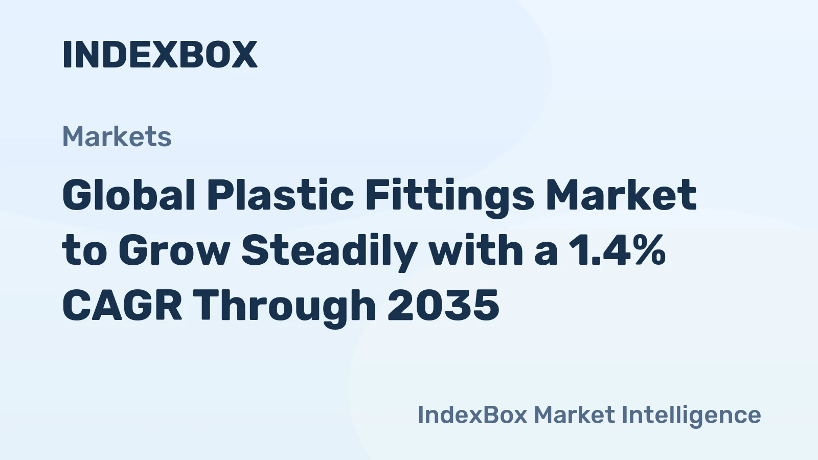Global Plastic Fittings Market to Grow Steadily with a 1.4% CAGR Through 2035