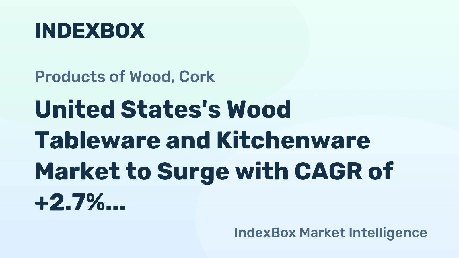 United States's Wood Tableware and Kitchenware Market to Surge with CAGR of +2.7% by 2035, Reaching $611M