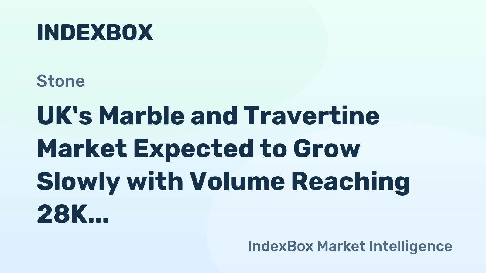 UK's Marble and Travertine Market Expected to Grow Slowly with Volume Reaching 28K Tons and Value Hitting $7.8M by 2035