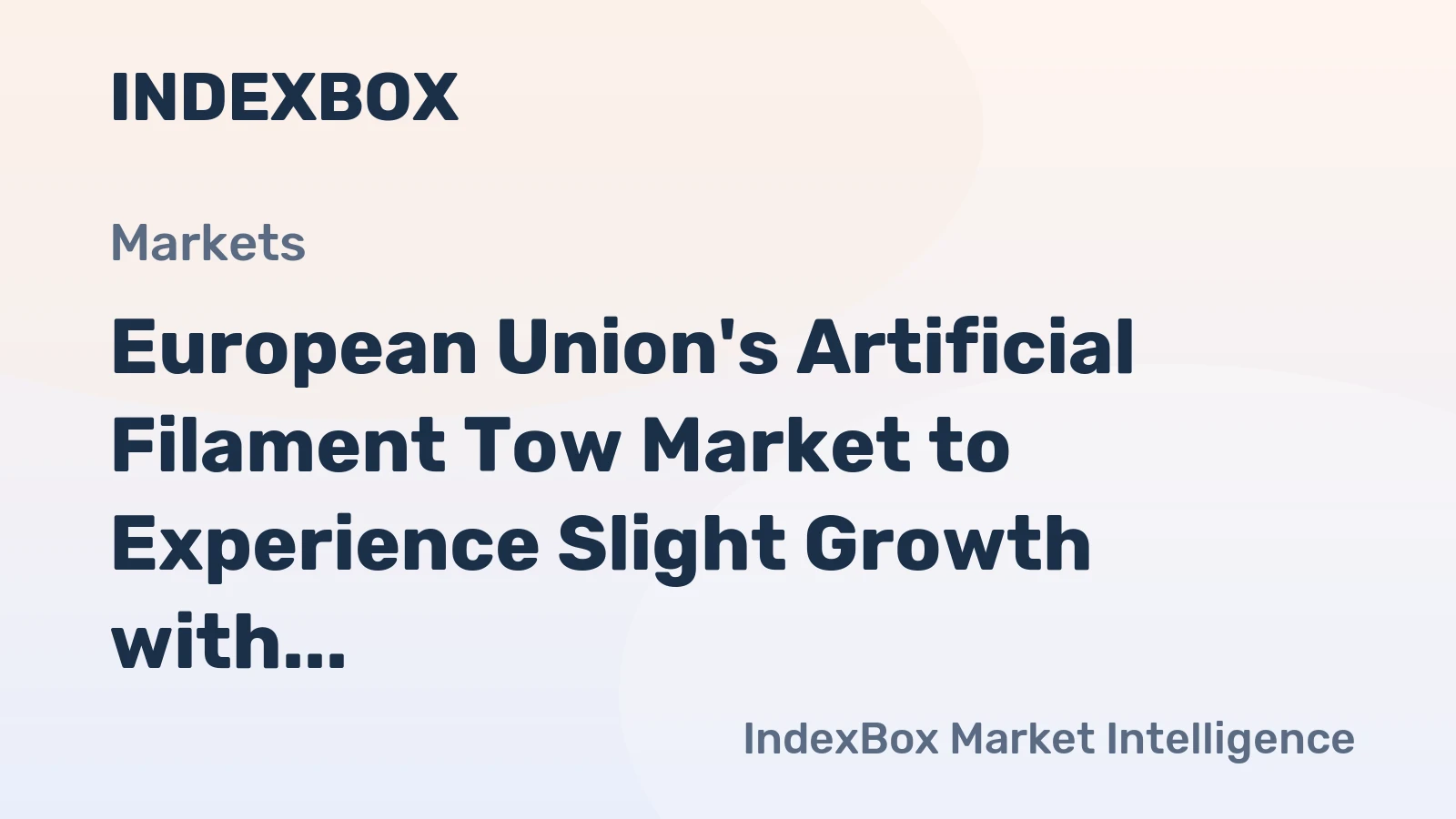 European Union's Artificial Filament Tow Market to Experience Slight Growth with +0.8% CAGR from 2024 to 2035