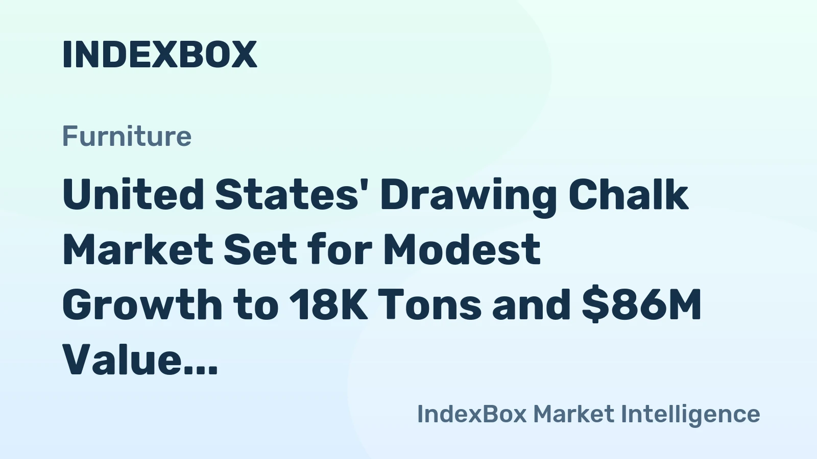 United States' Drawing Chalk Market Set for Modest Growth to 18K Tons and $86M Value