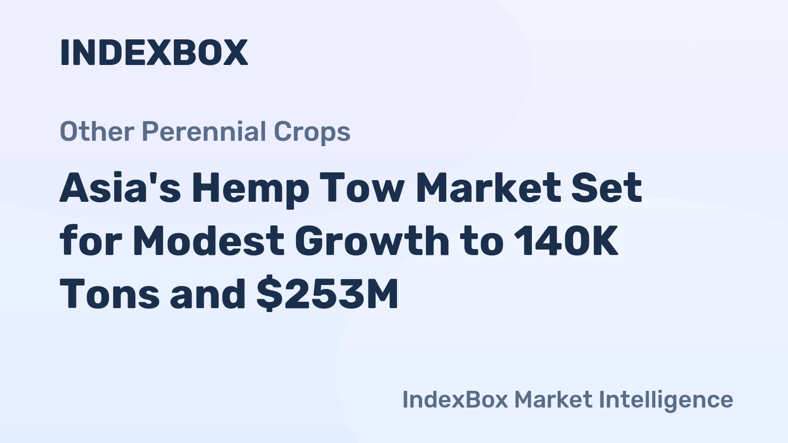 Asia's Hemp Tow Market Set for Modest Growth to 140K Tons and $253M