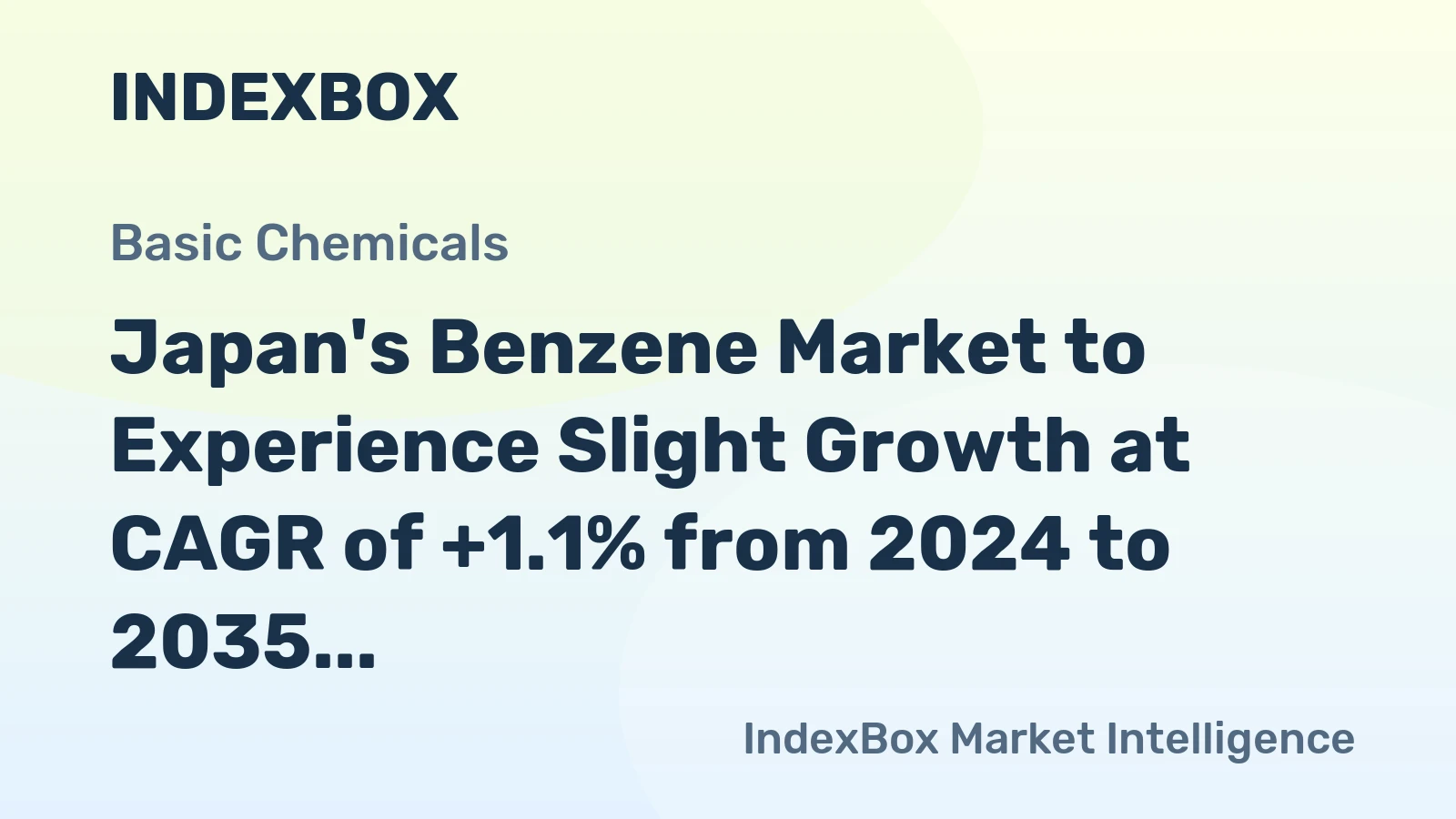 Japan's Benzene Market to Experience Slight Growth at CAGR of +1.1% from 2024 to 2035