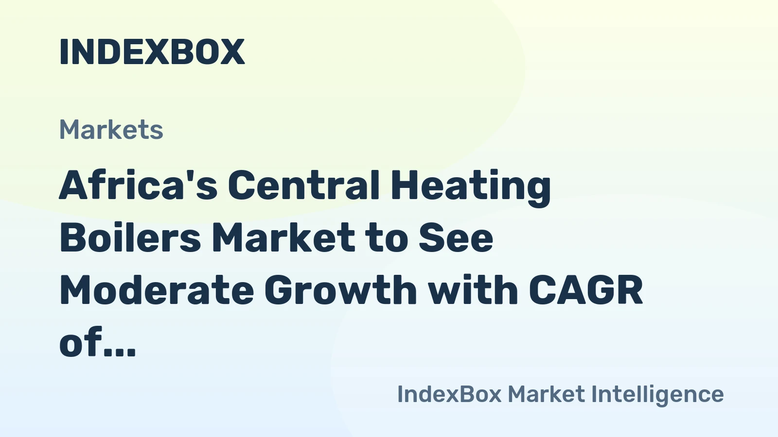 Africa's Central Heating Boilers Market to See Moderate Growth with CAGR of +1.4% from 2024-2035