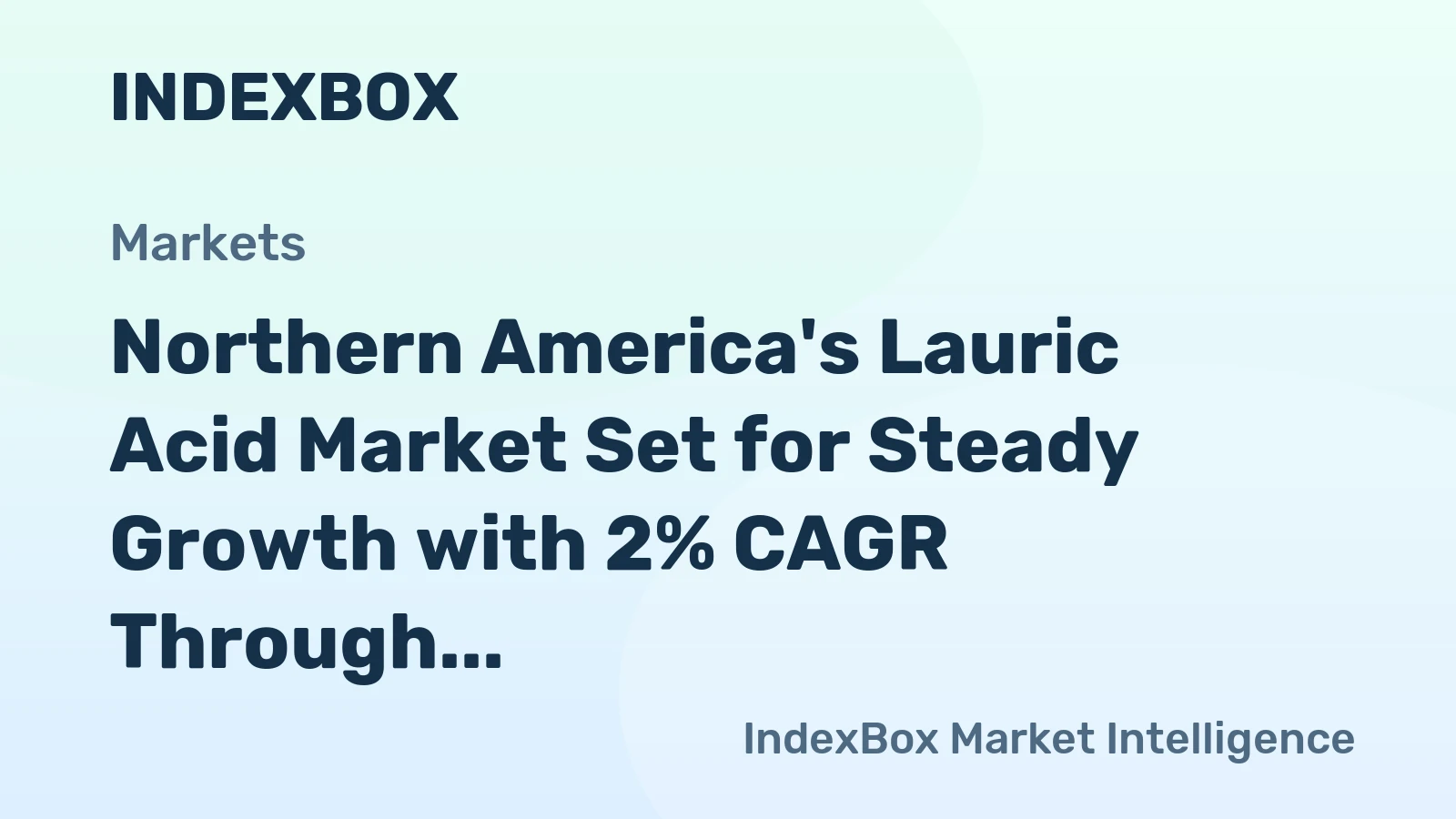 Northern America's Lauric Acid Market Set for Steady Growth with 2% CAGR Through 2035