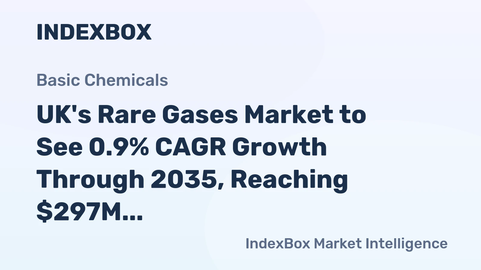 UK's Rare Gases Market to See 0.9% CAGR Growth Through 2035, Reaching $297M in Value