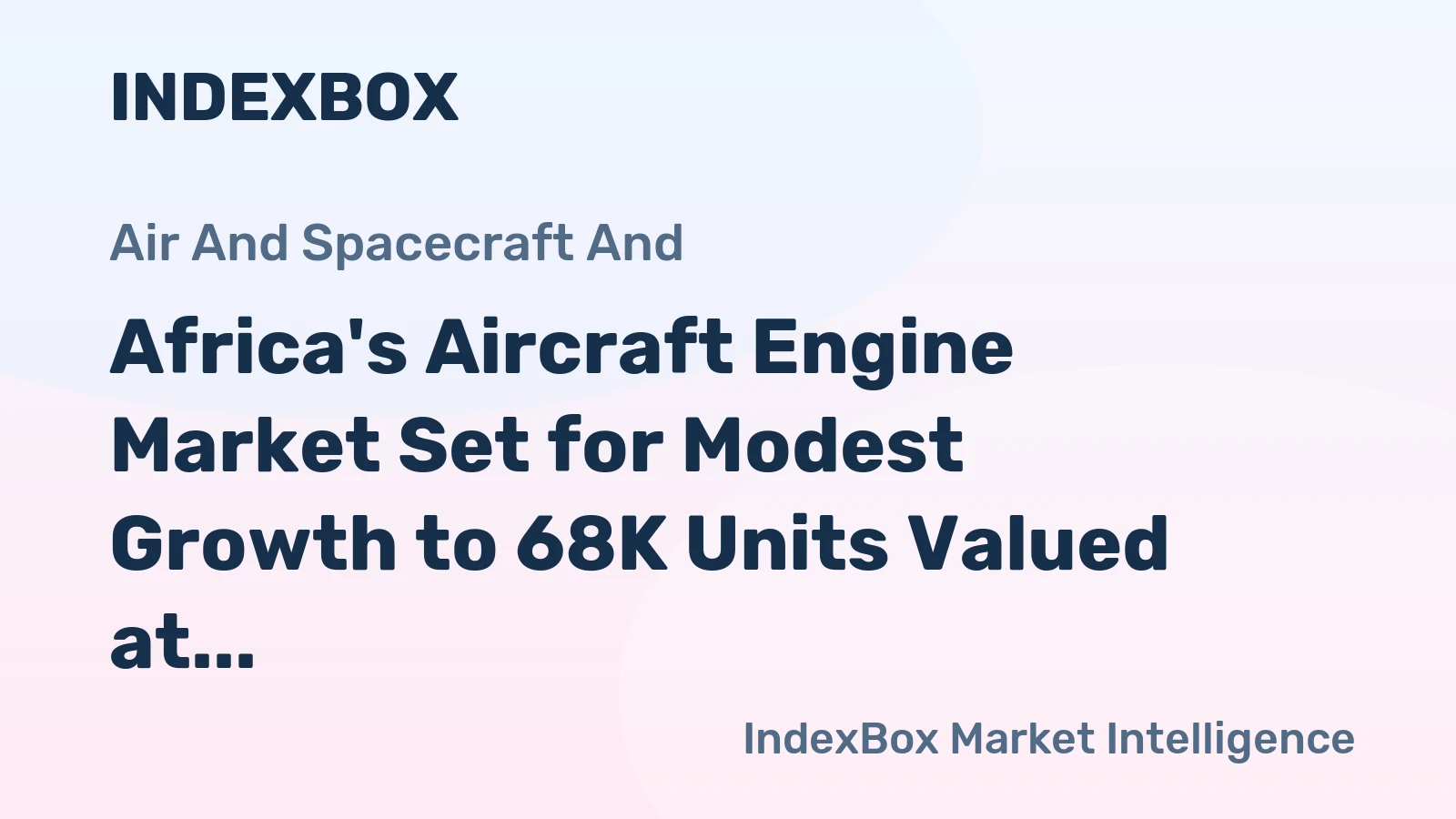 Africa's Aircraft Engine Market Set for Modest Growth to 68K Units Valued at $1.6B by 2035