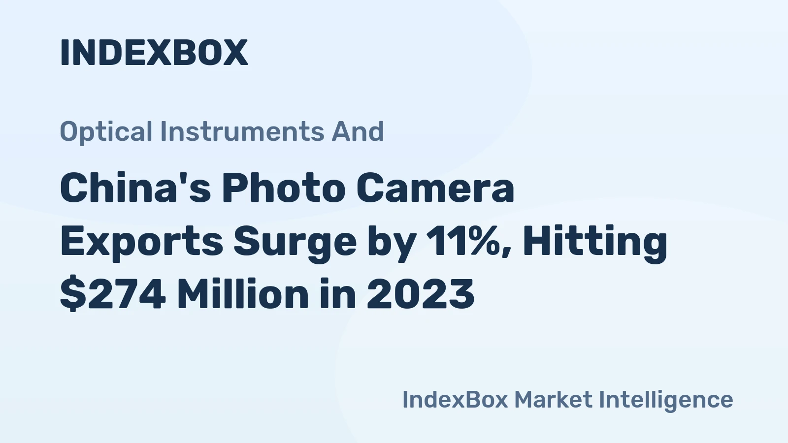 China's Photo Camera Exports Surge by 11%, Hitting $274 Million in 2023