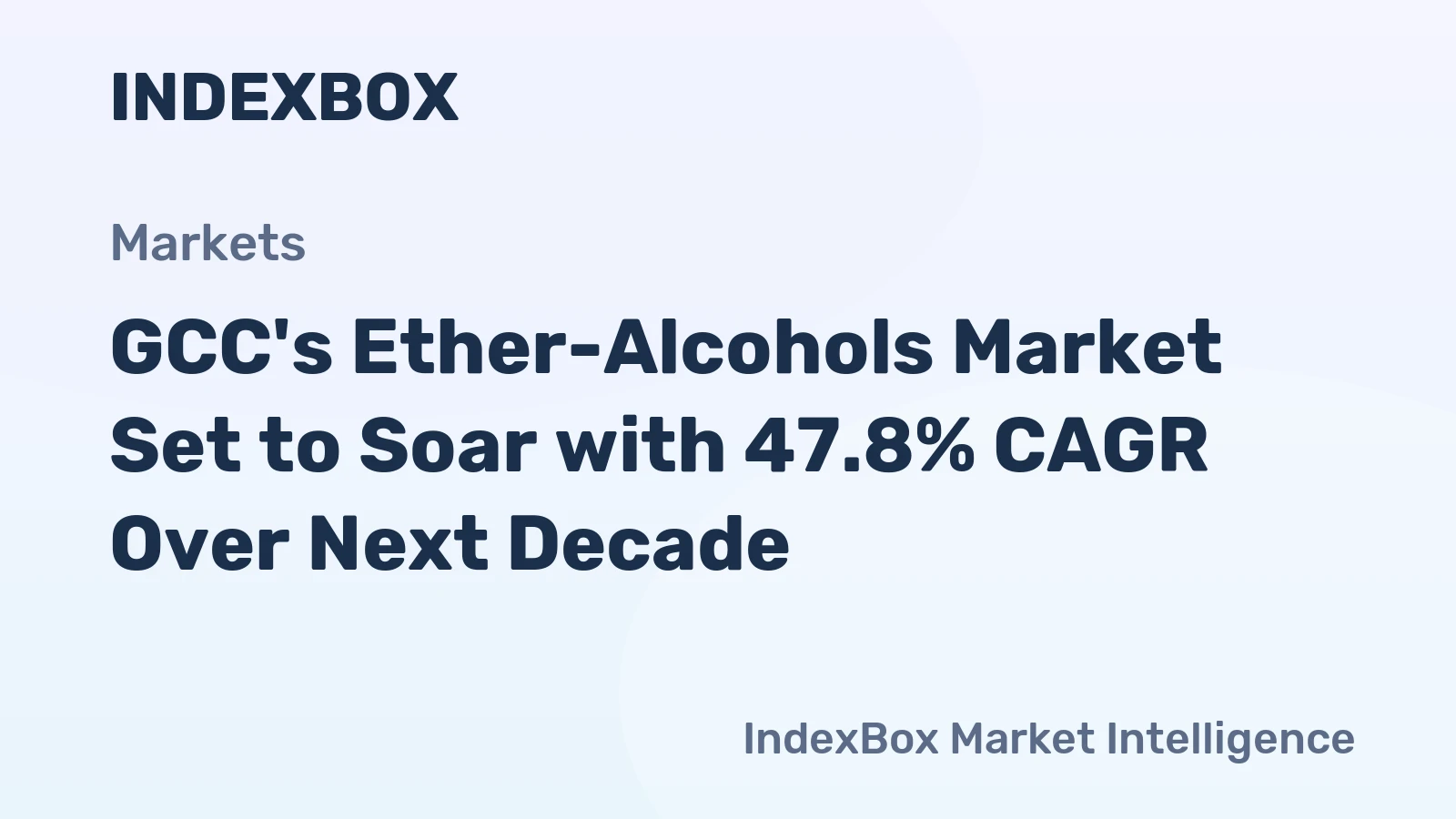 GCC's Ether-Alcohols Market Set to Soar with 47.8% CAGR Over Next Decade