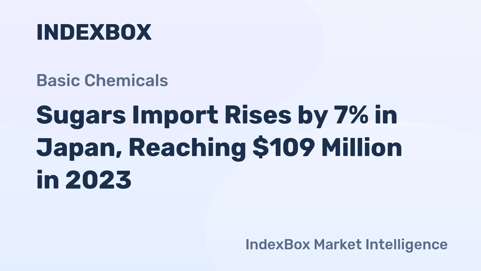 Sugars Import Rises by 7% in Japan, Reaching $109 Million in 2023