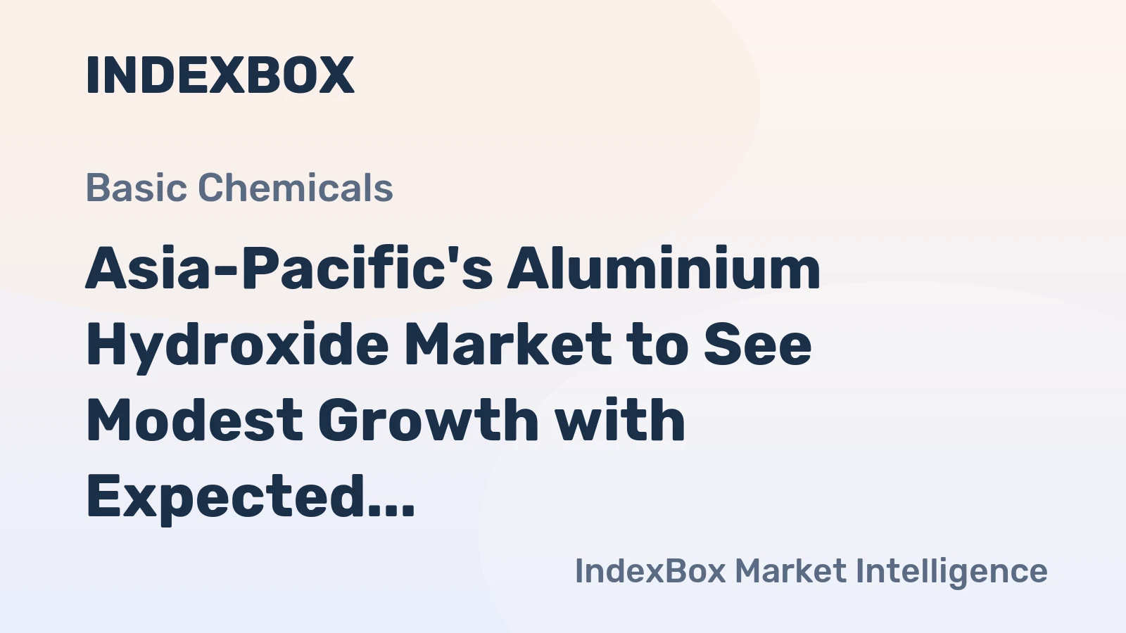 Asia-Pacific's Aluminium Hydroxide Market to See Modest Growth with Expected CAGR of +1.5% from 2024 to 2035
