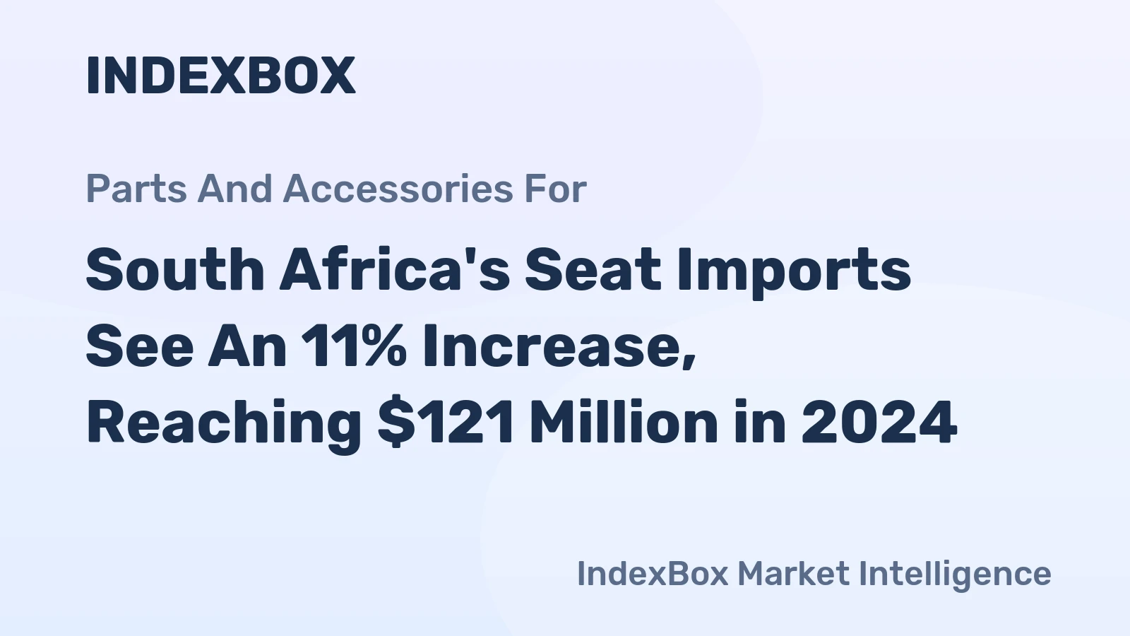 South Africa's Seat Imports See An 11% Increase, Reaching $121 Million in 2024