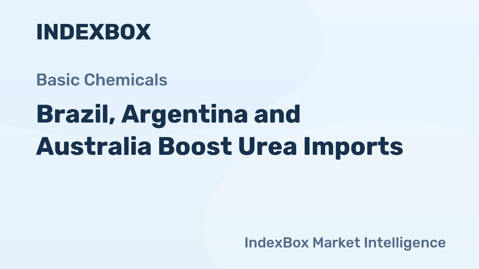 Brazil, Argentina and Australia Boost Urea Imports
