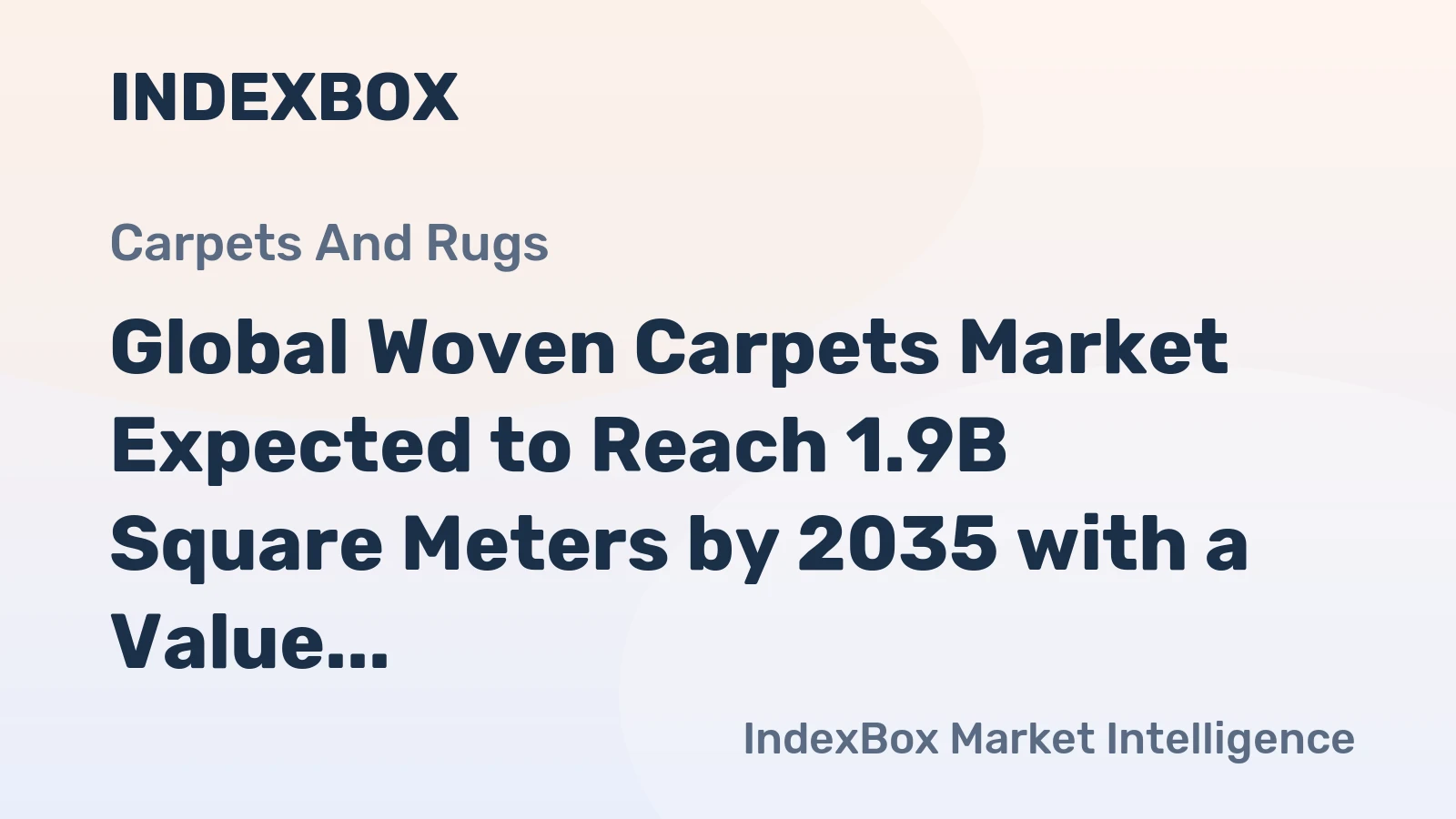 Global Woven Carpets Market Expected to Reach 1.9B Square Meters by 2035 with a Value of $19.6B