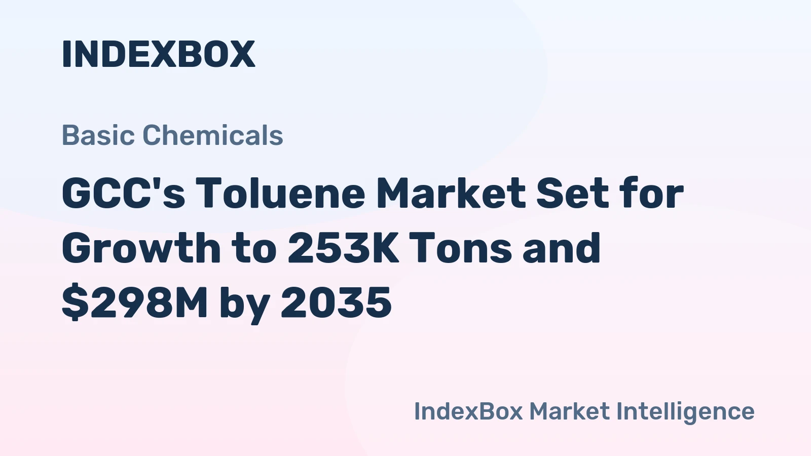 GCC's Toluene Market Set for Growth to 253K Tons and $298M by 2035