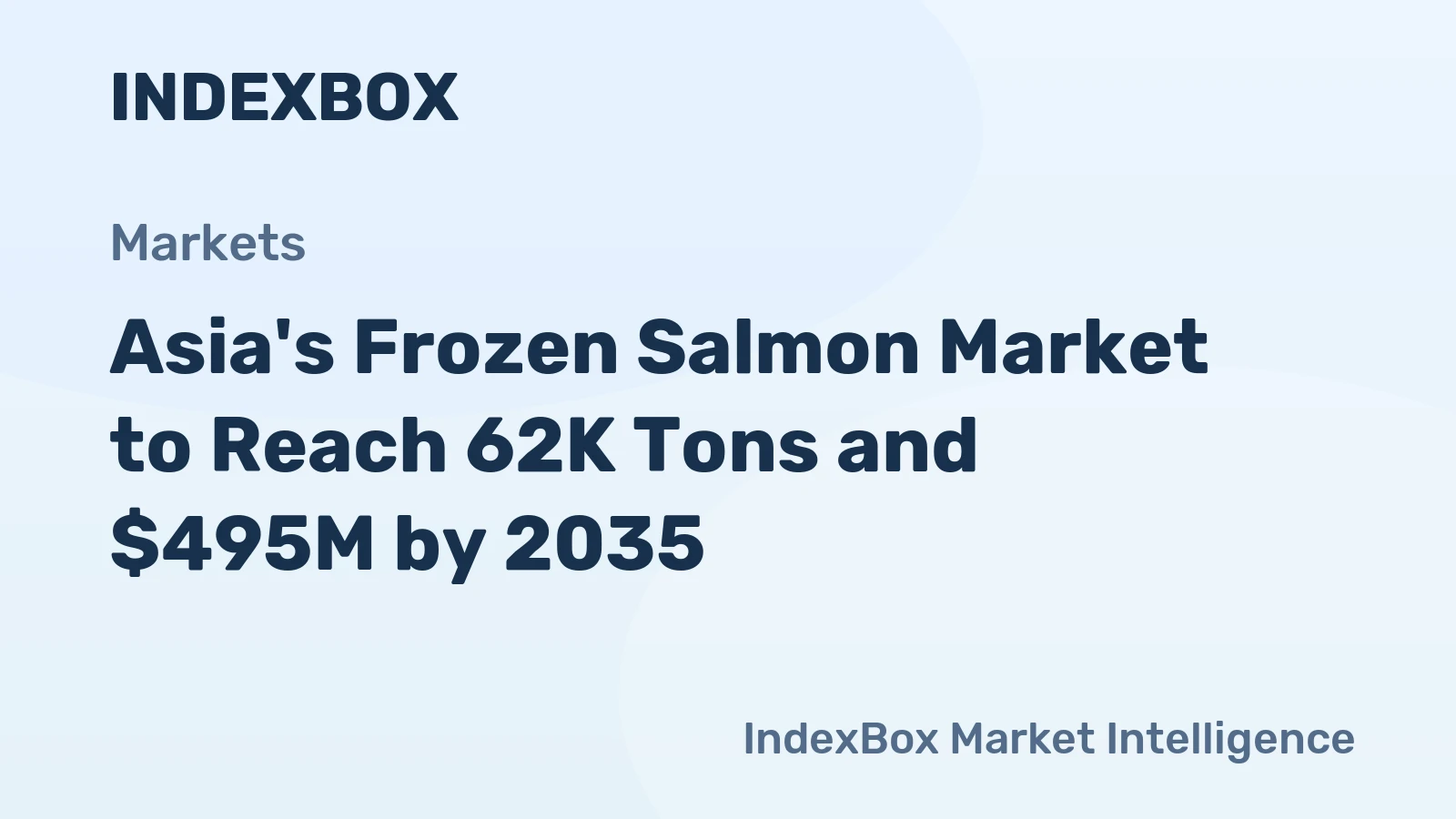 Asia's Frozen Salmon Market to Reach 62K Tons and $495M by 2035
