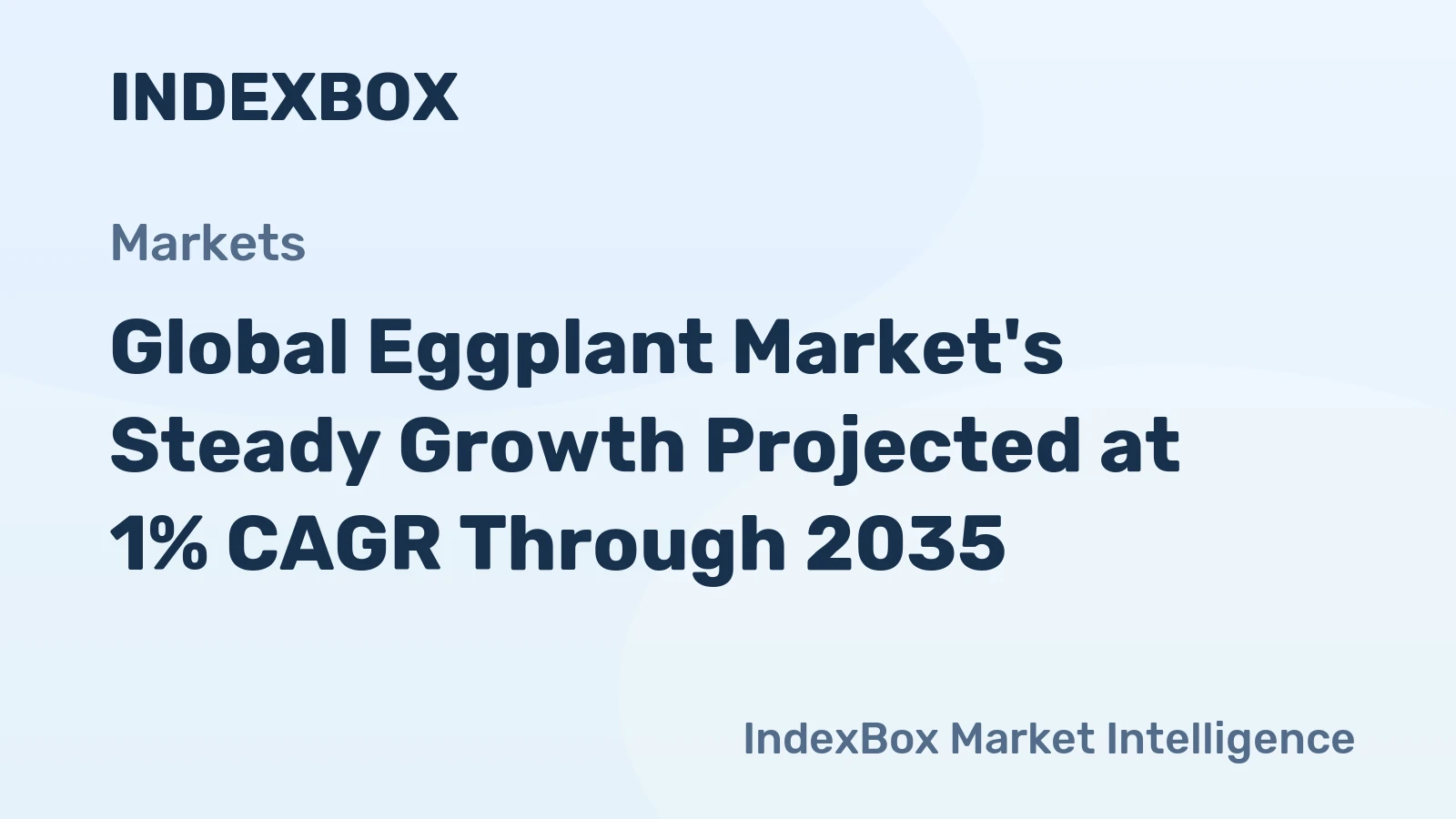 Global Eggplant Market's Steady Growth Projected at 1% CAGR Through 2035