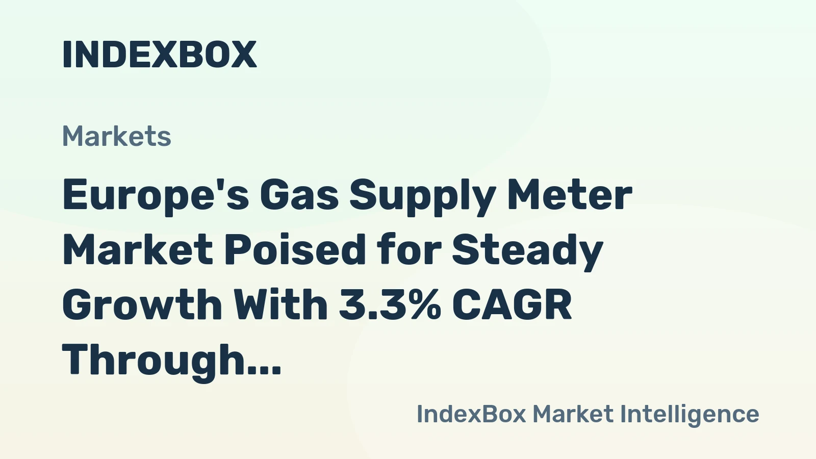 Europe's Gas Supply Meter Market Poised for Steady Growth With 3.3% CAGR Through 2035
